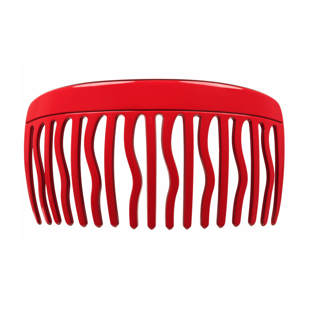 Debi Large Red Side Comb – Paris Mode