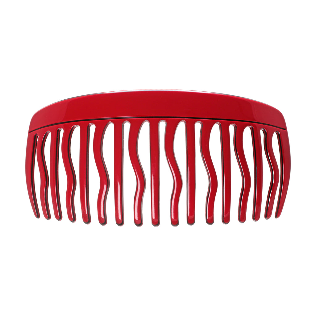 Debi Large Red Side Comb – Paris Mode
