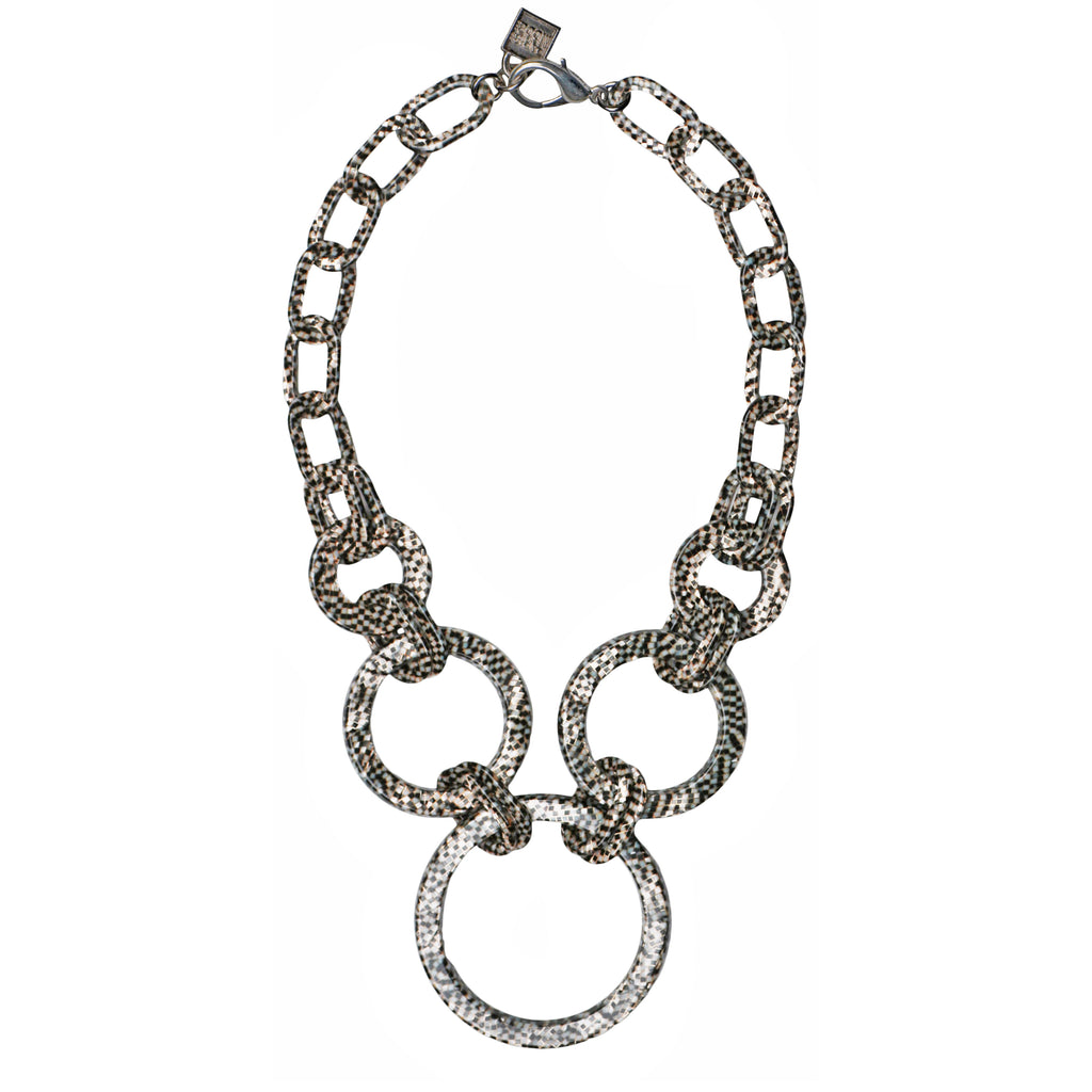 Debra Short Damier Necklace – Paris Mode