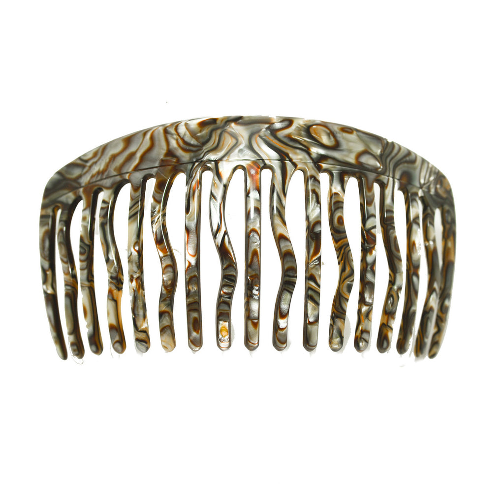 Debi Large Onyx Side Comb – Paris Mode